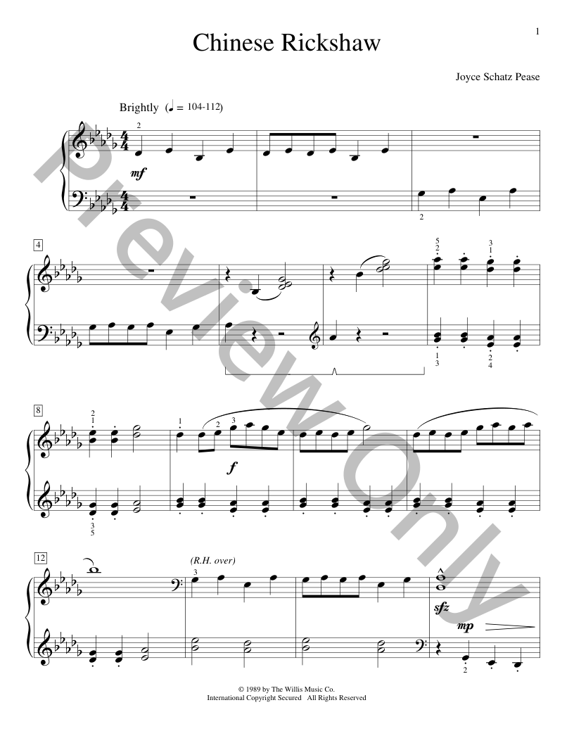 Chinese Rickshaw | J.W. Pepper