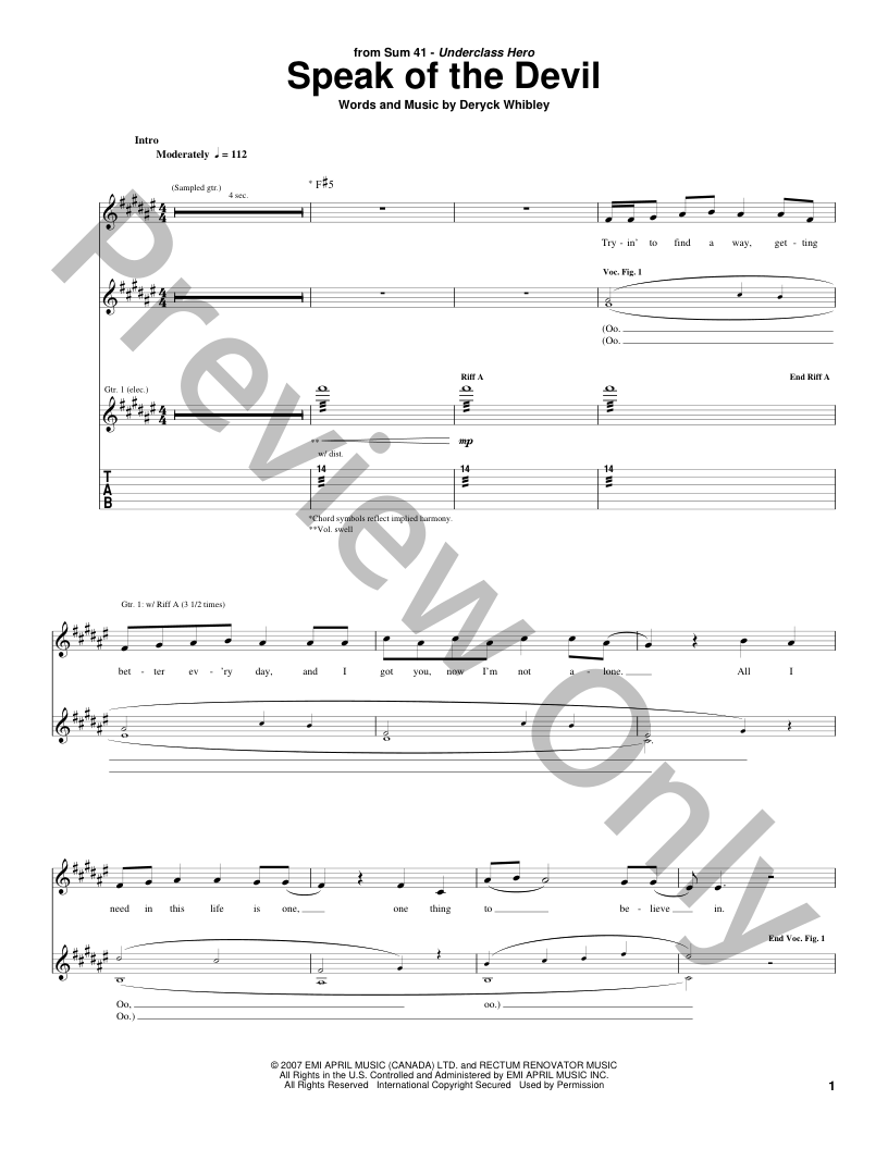 Speak of the Devil | J.W. Pepper