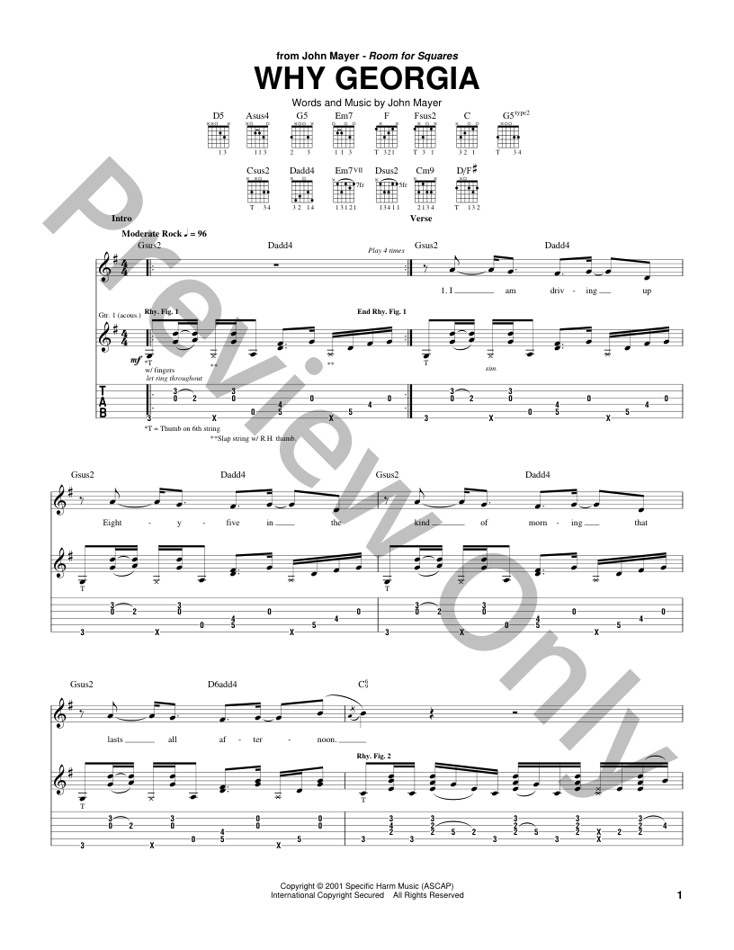 Why Georgia Guitar/Fretted Sheet Music | J.W. Pepper