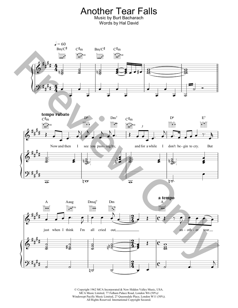 Another Tear Falls | J.W. Pepper