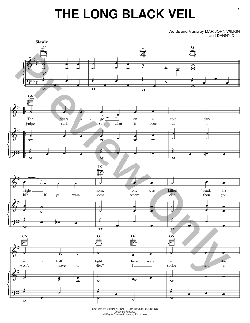 Long Black Veil | J.W. Pepper