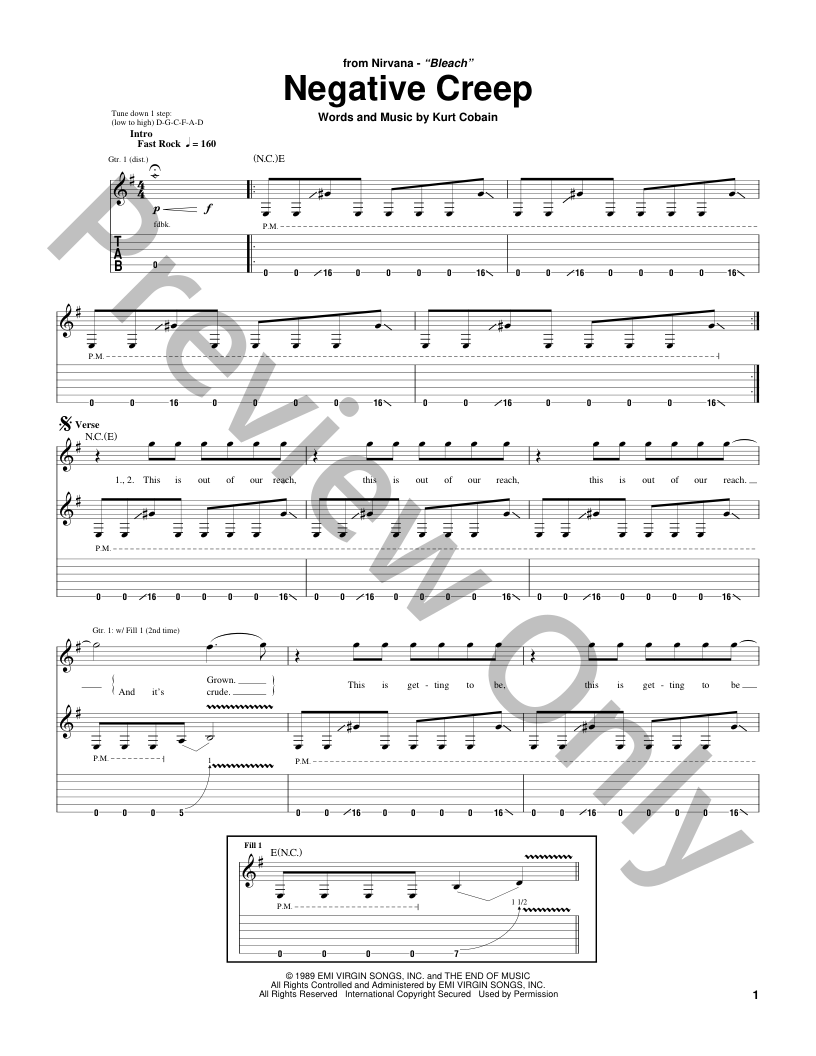 Negative Creep | J.W. Pepper