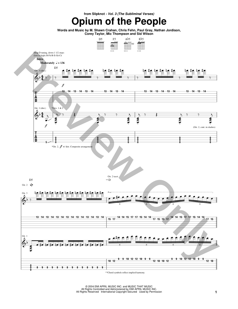 Opium of the People | J.W. Pepper