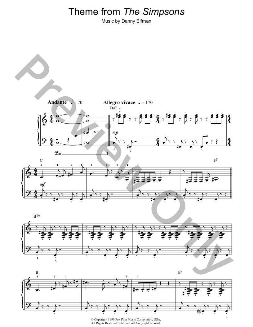 Theme from the Simpsons | J.W. Pepper