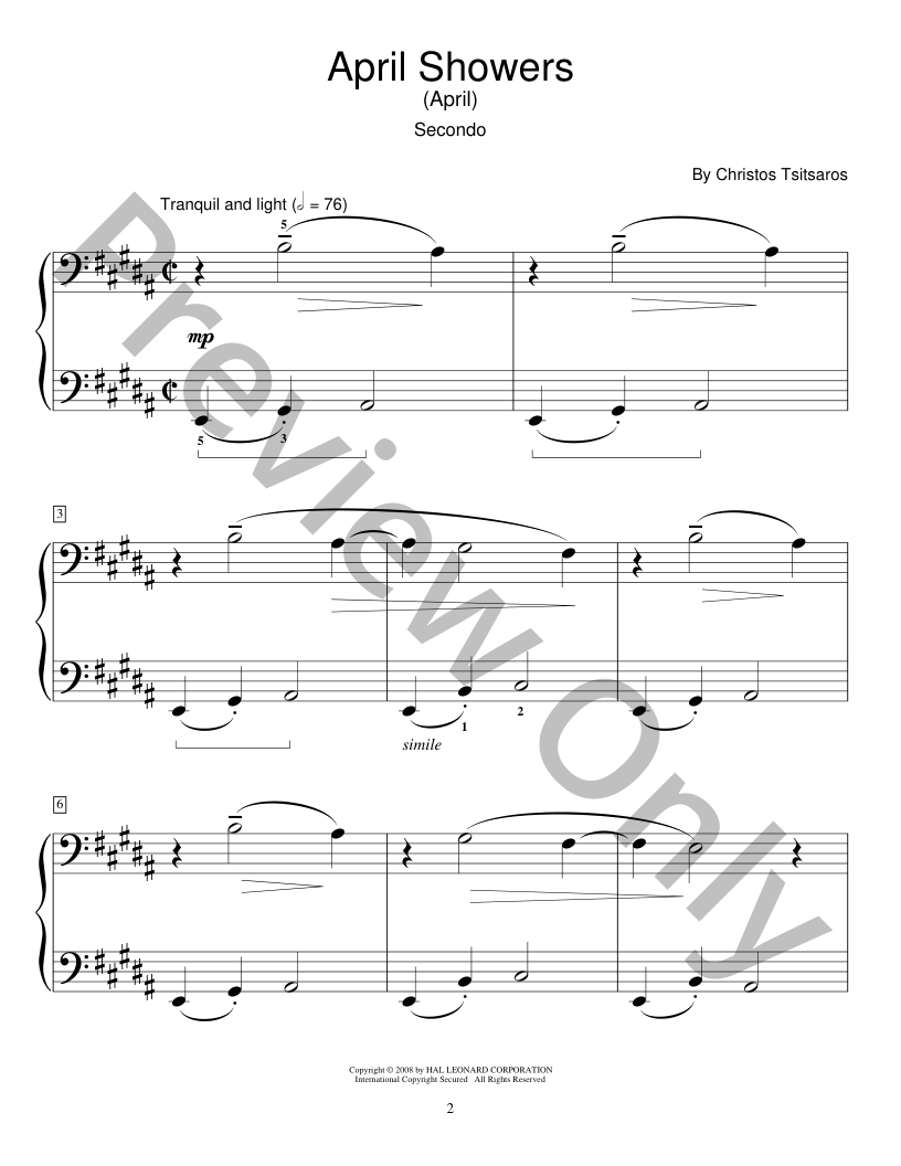 April Showers | J.W. Pepper