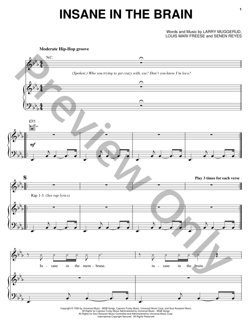 Insane in the Brain | J.W. Pepper