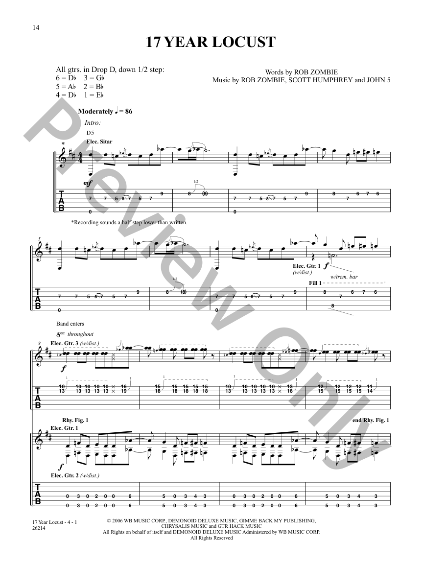 17 Year Locust | J.W. Pepper