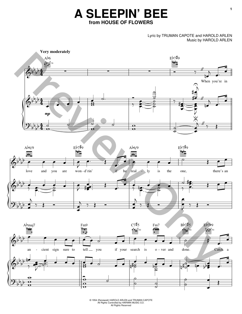 Sleeping Bee | J.W. Pepper