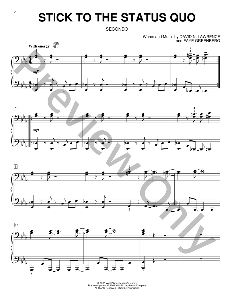 Stick to the Status Quo | J.W. Pepper