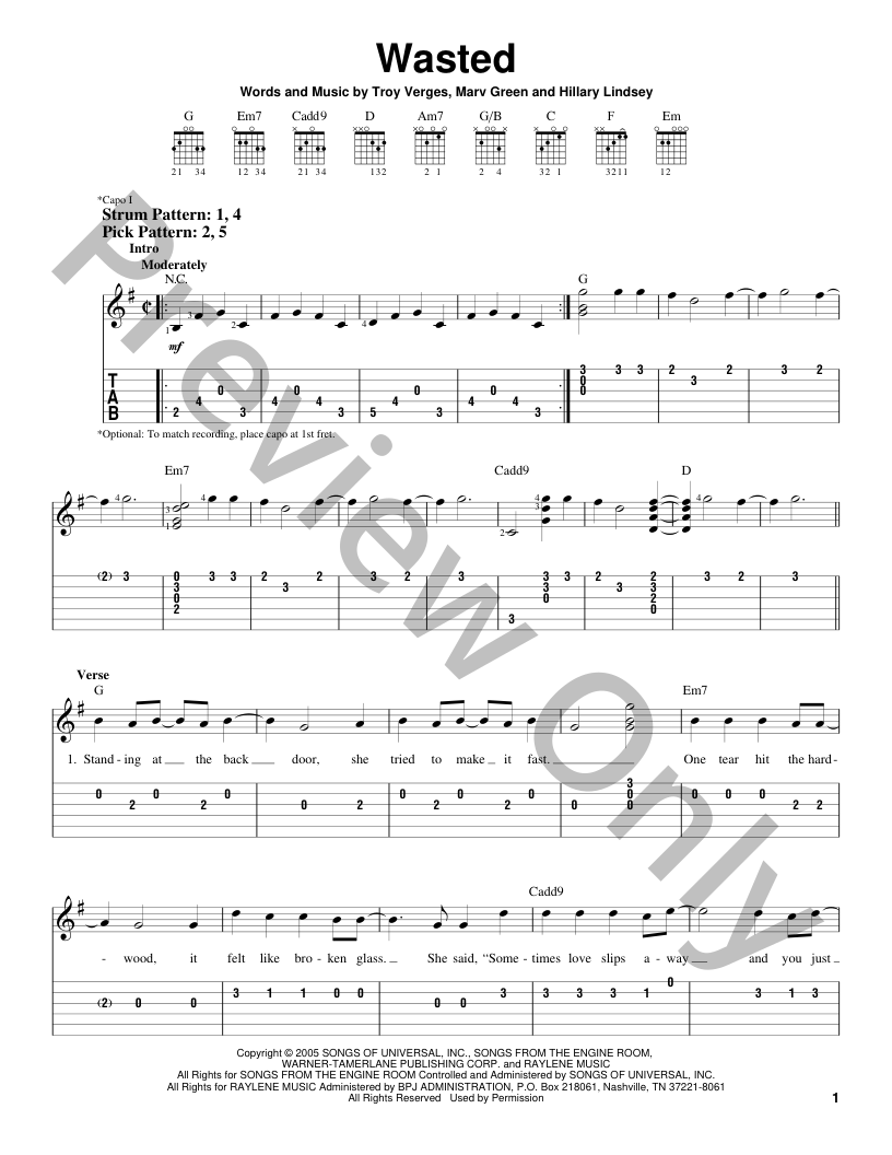 Wasted | J.W. Pepper