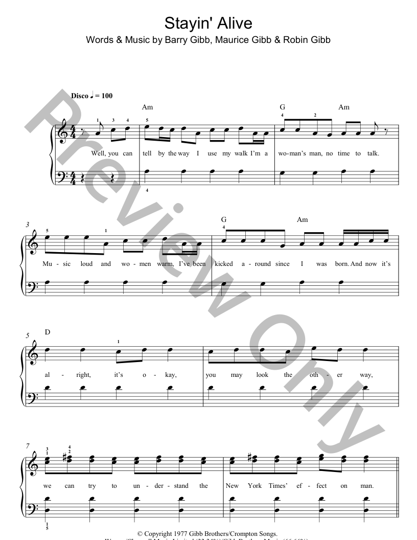 Staying Alive | J.W. Pepper