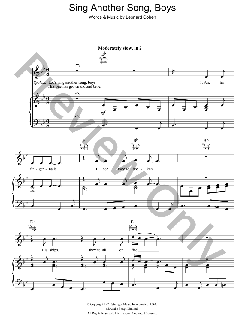 Sing Another Song Boys | J.W. Pepper