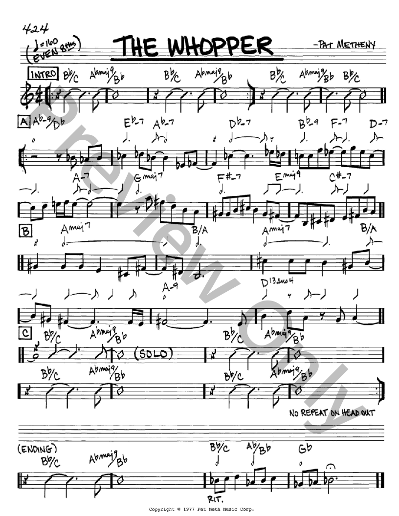 Whopper | J.W. Pepper