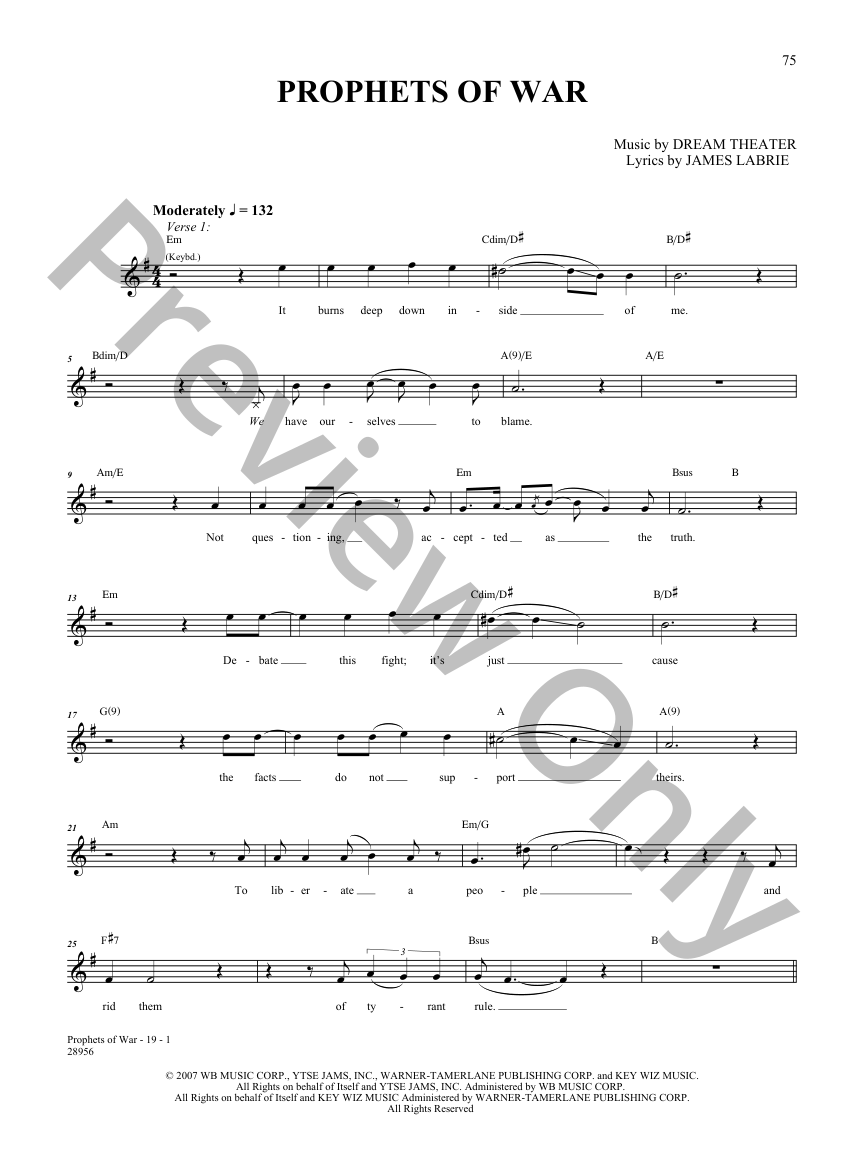 Prophets of War | J.W. Pepper