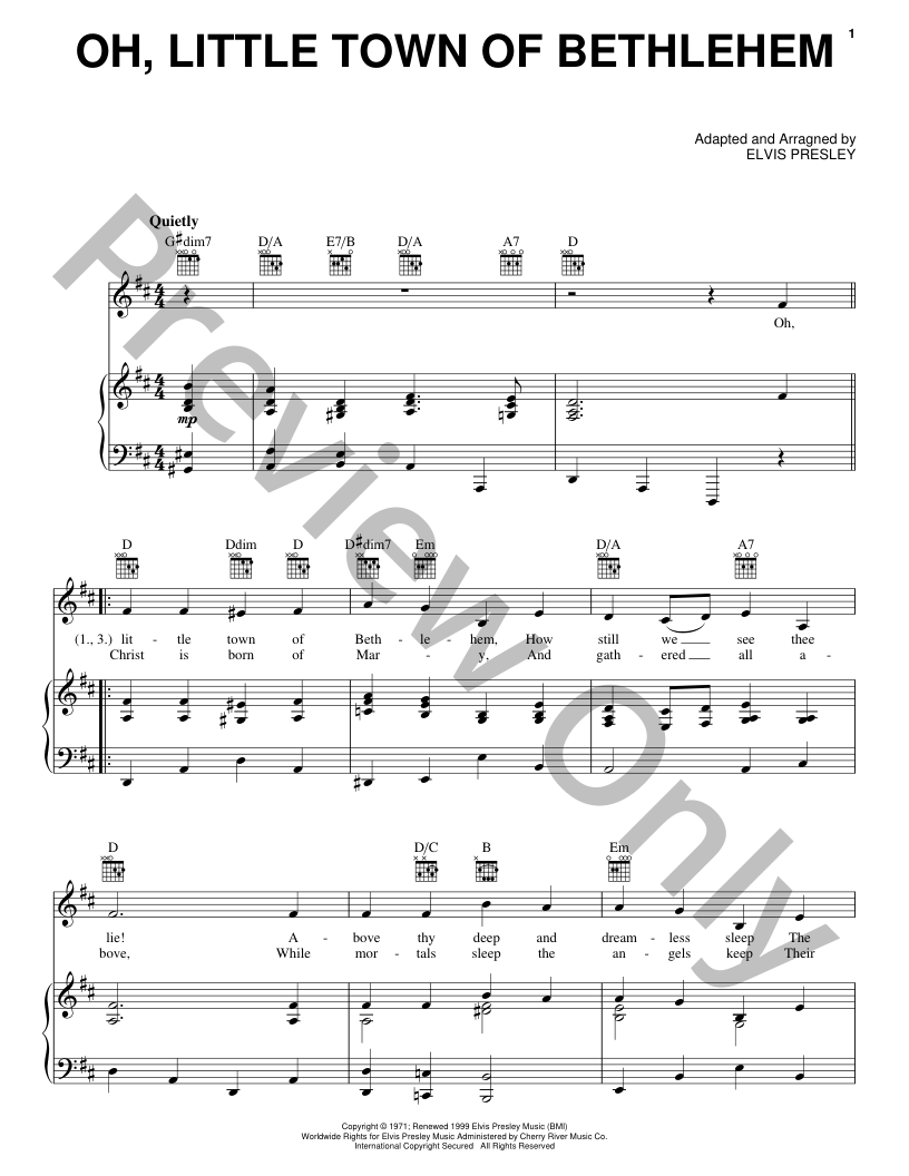 Oh Little Town of Bethlehem | J.W. Pepper