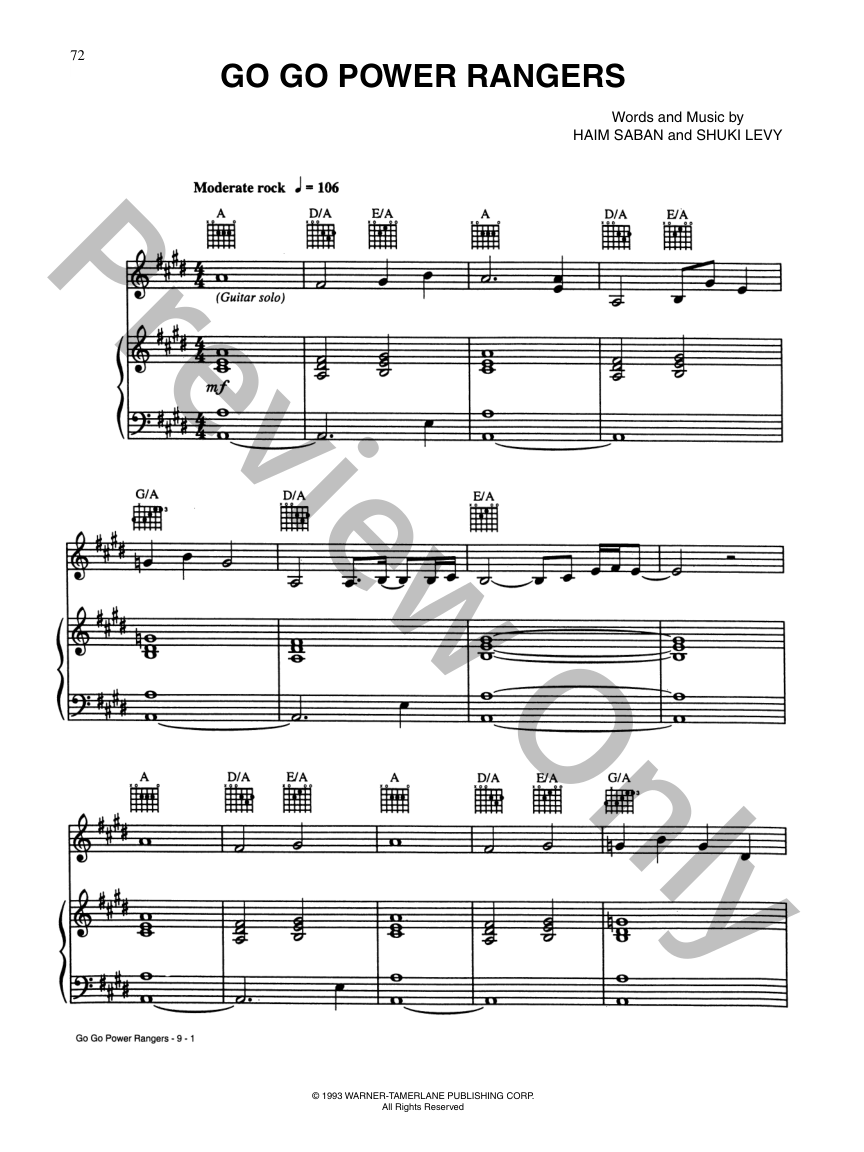 Go Go Power Rangers | J.W. Pepper