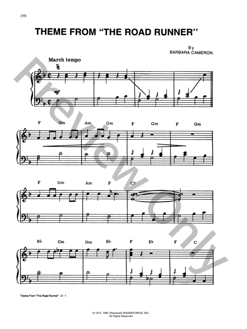 Road Runner Theme | J.W. Pepper