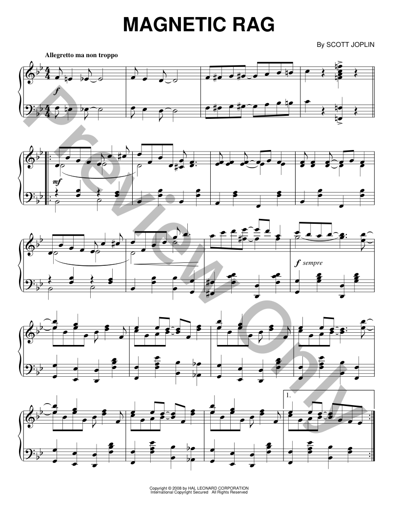 Magnetic Rag | J.W. Pepper