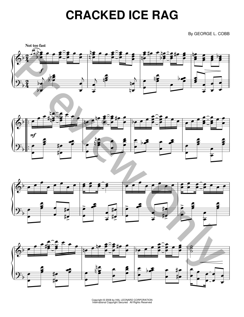 Cracked Ice Rag | J.W. Pepper