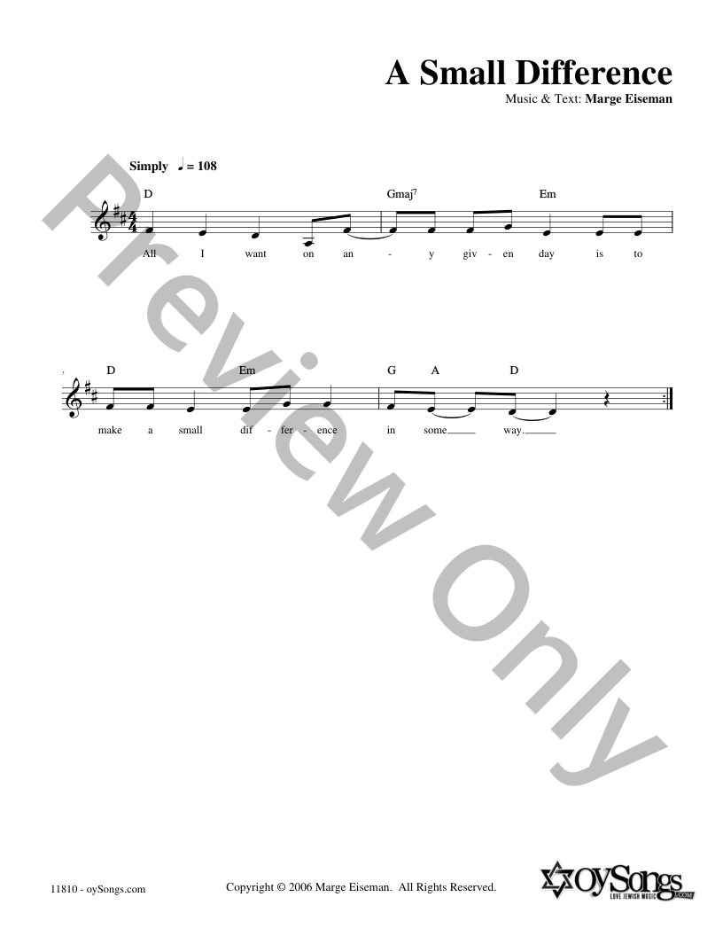 Small Difference | J.W. Pepper