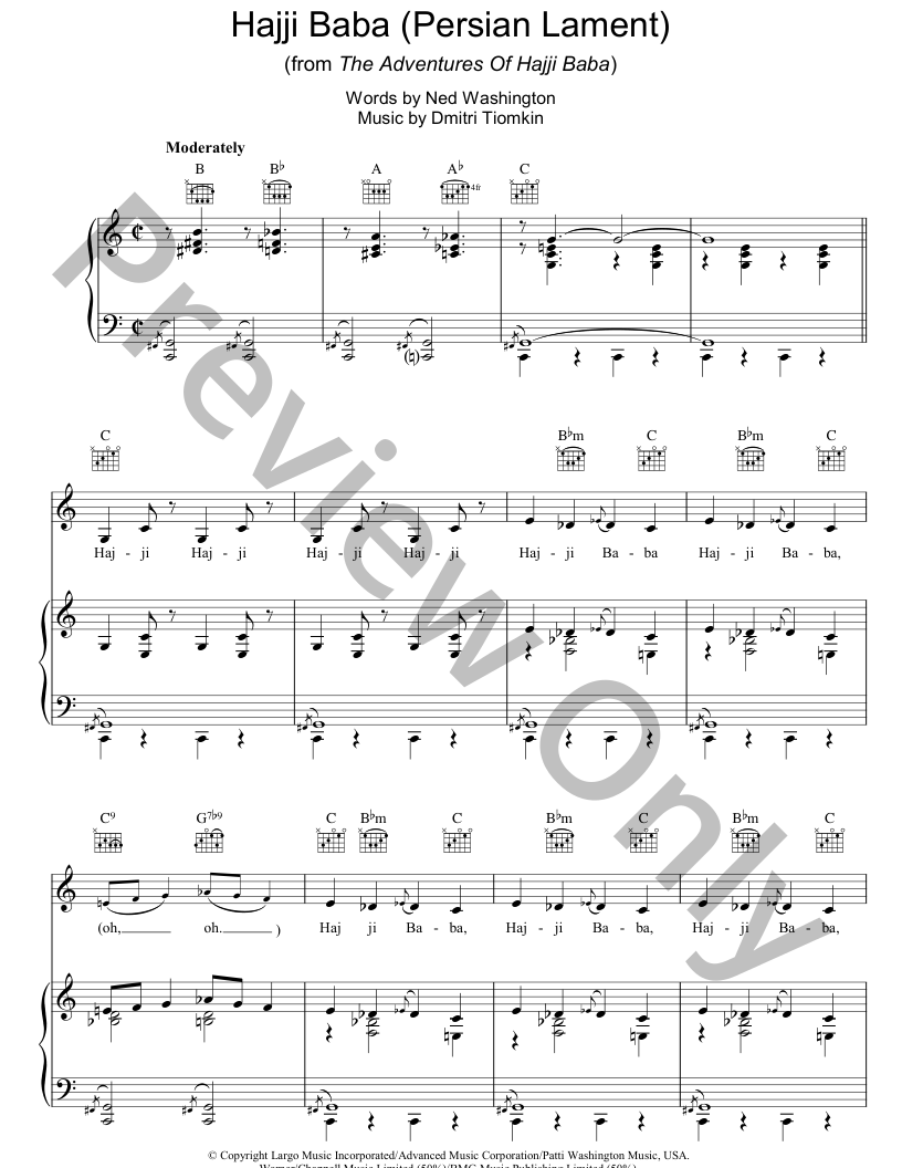 Hajji Baba | J.W. Pepper