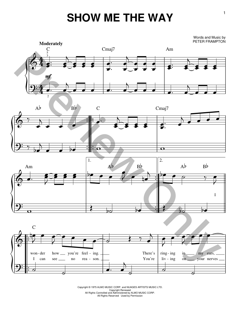 Show Me the Way | J.W. Pepper