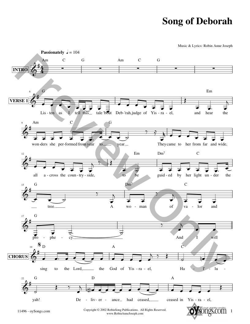 Song of Deborah | J.W. Pepper