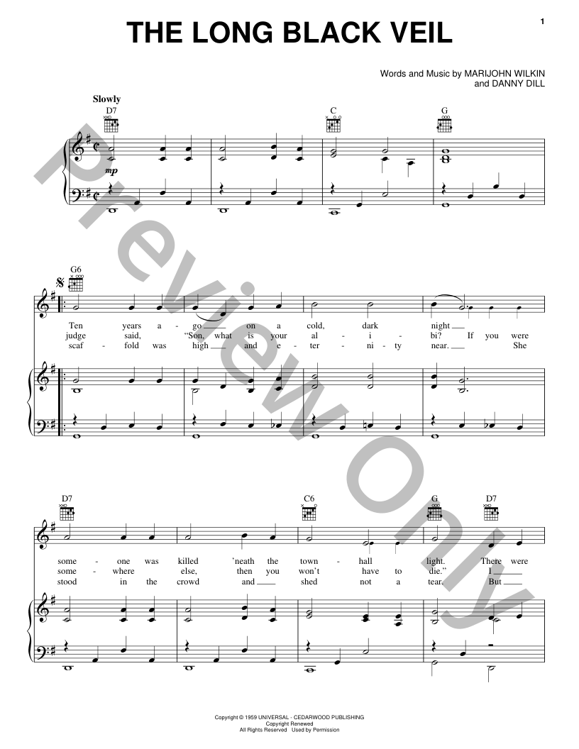 Long Black Veil | J.W. Pepper