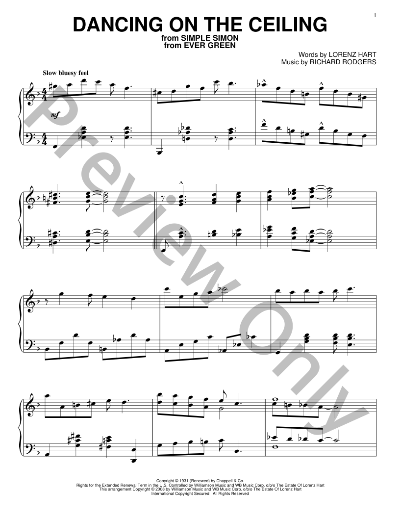 Dancing on the Ceiling | J.W. Pepper