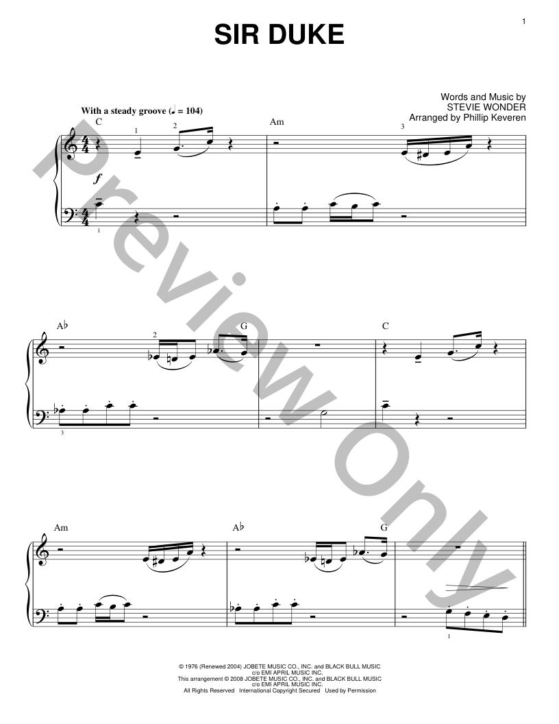 Sir Duke | J.W. Pepper