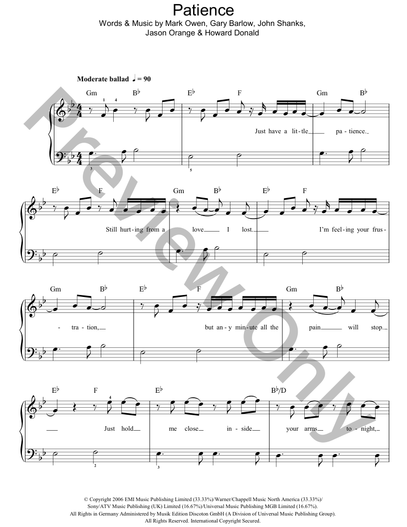 Patience | J.W. Pepper