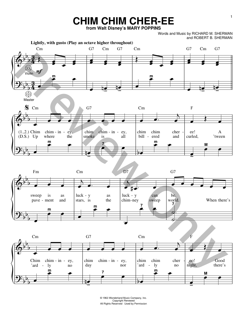 Chim Chim Cher-ee | J.W. Pepper