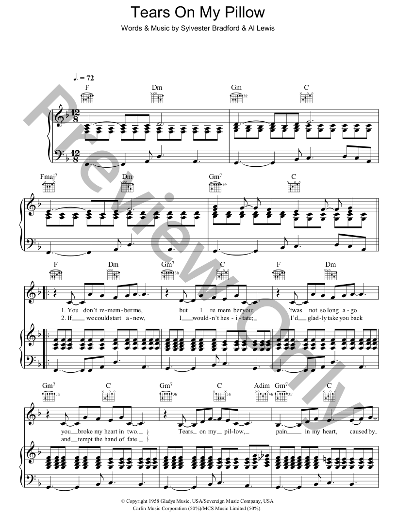 Tears on My Pillow | J.W. Pepper