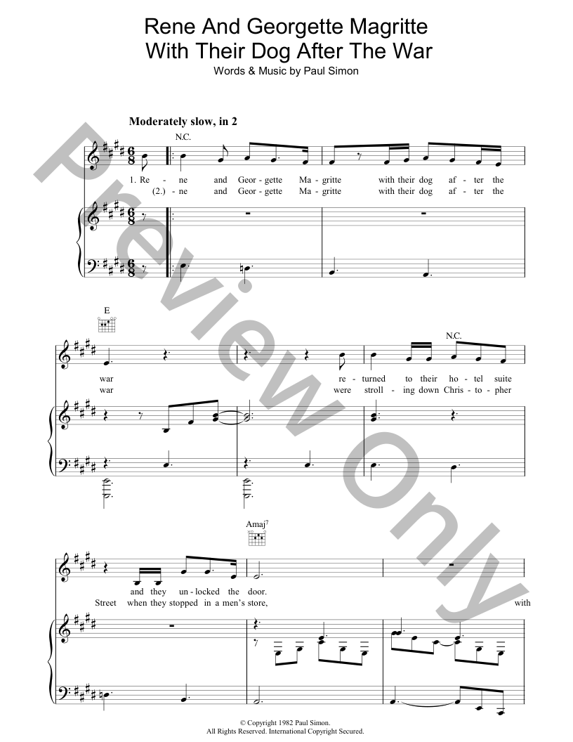 Rene and Georgette Magritte with Their Dog after the War | J.W. Pepper