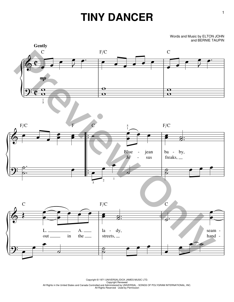 Tiny Dancer | J.W. Pepper