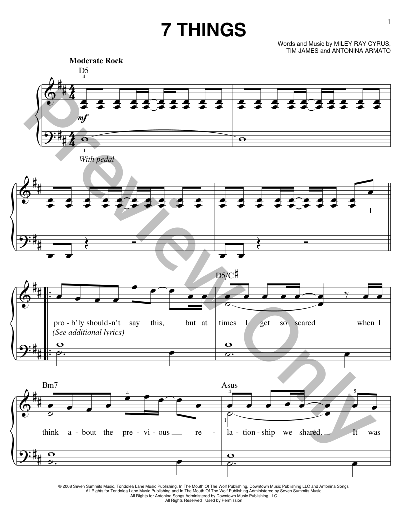 Seven Things | J.W. Pepper