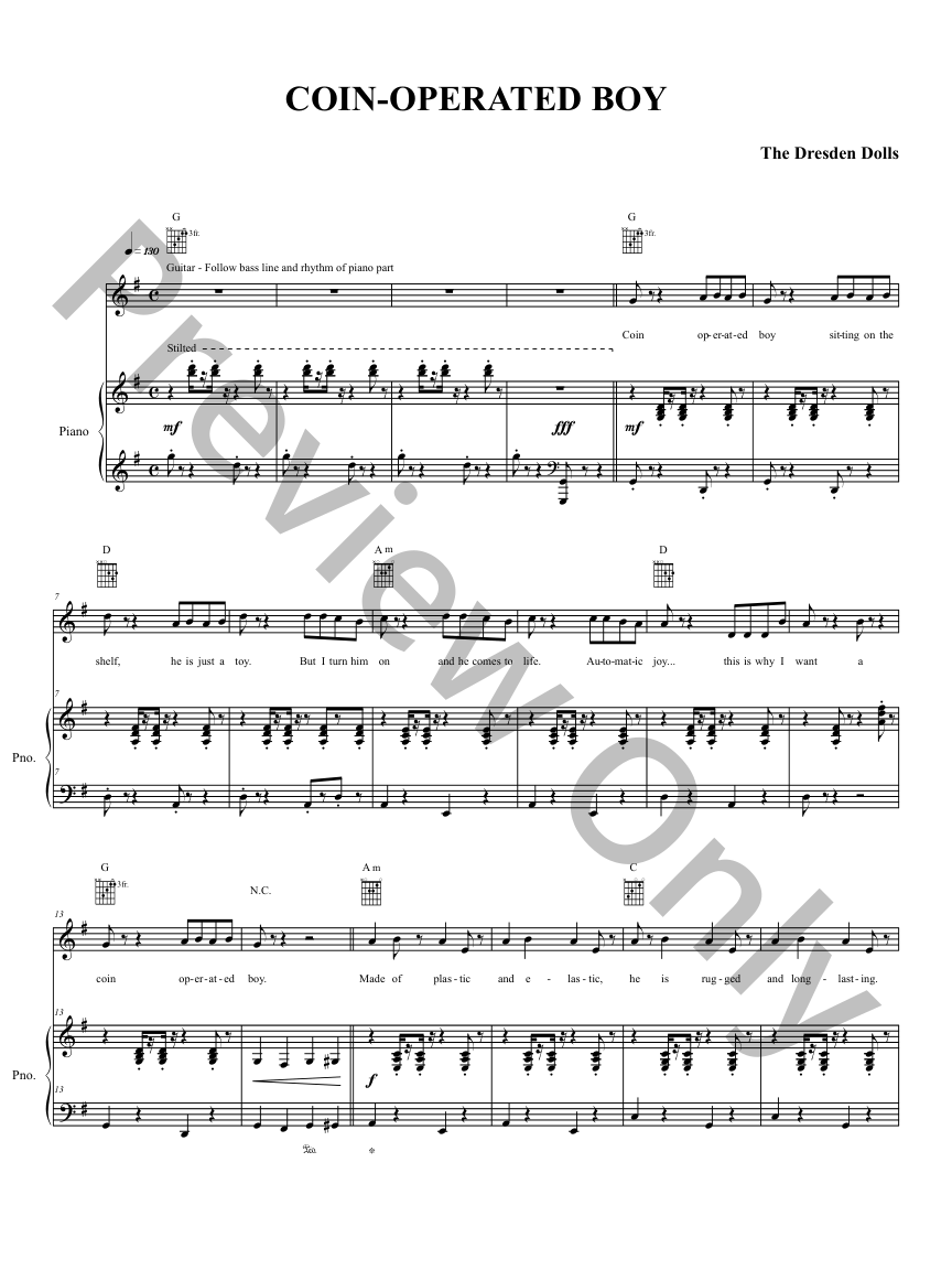 Coin Operated Boy | J.W. Pepper