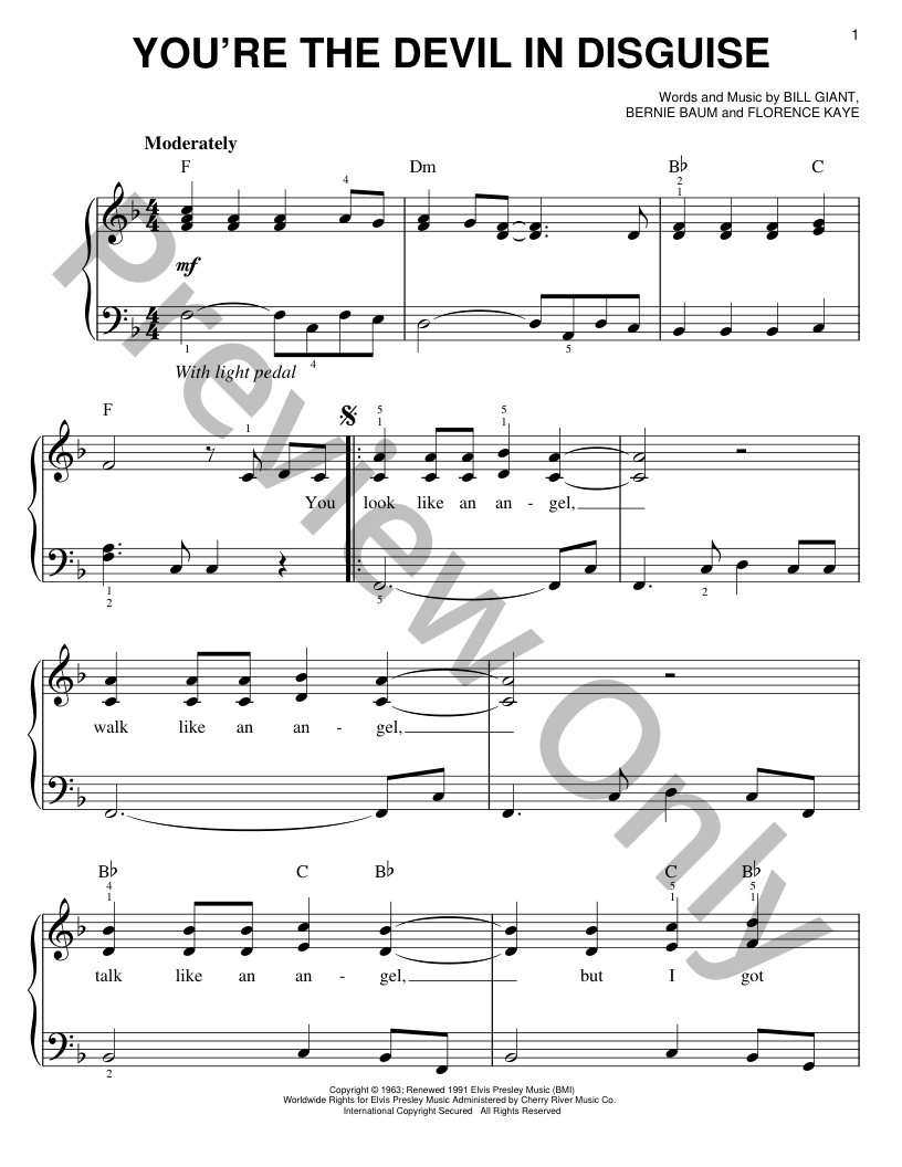 You're the Devil in Disguise | J.W. Pepper