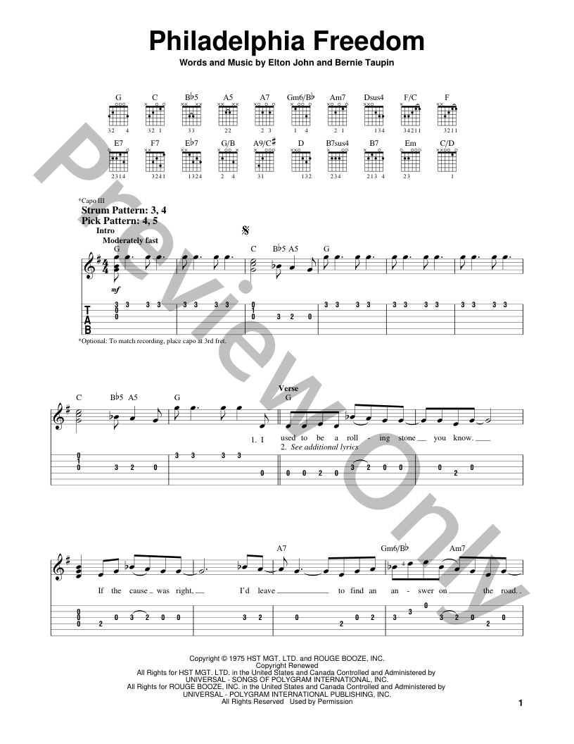 Philadelphia Freedom | J.W. Pepper