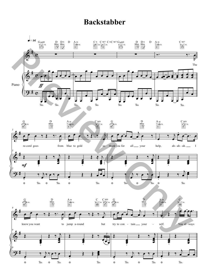 Backstabber | J.W. Pepper