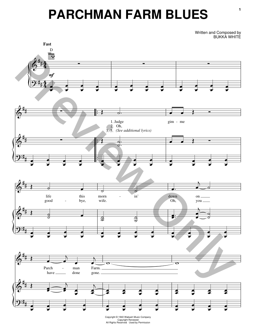 Parchman Farm Blues | J.W. Pepper