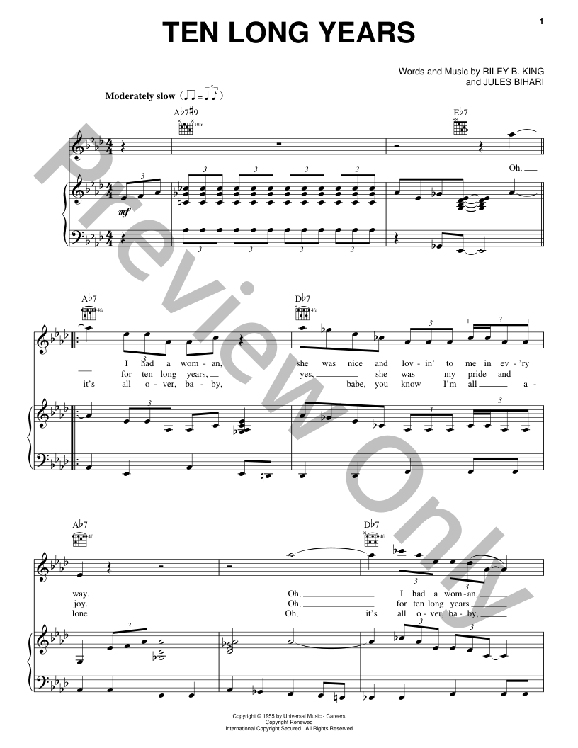 Ten Long Years | J.W. Pepper