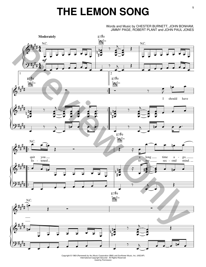 Lemon Song | J.W. Pepper