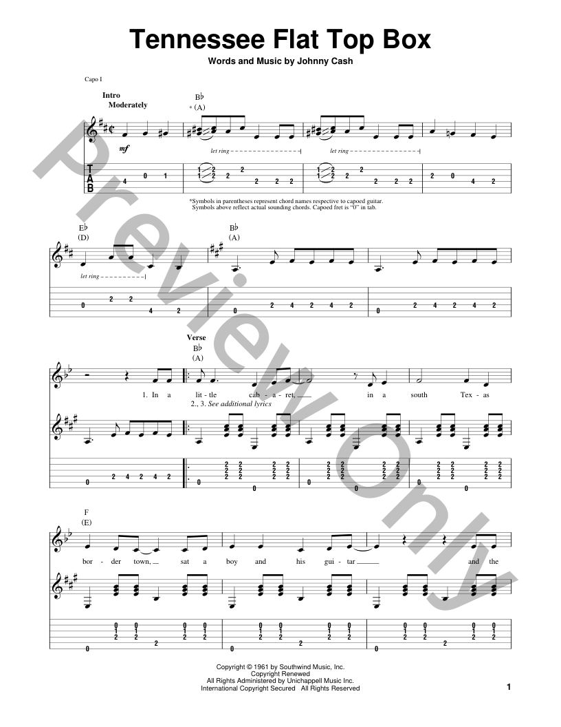 Tennessee Flat Top Box | J.W. Pepper