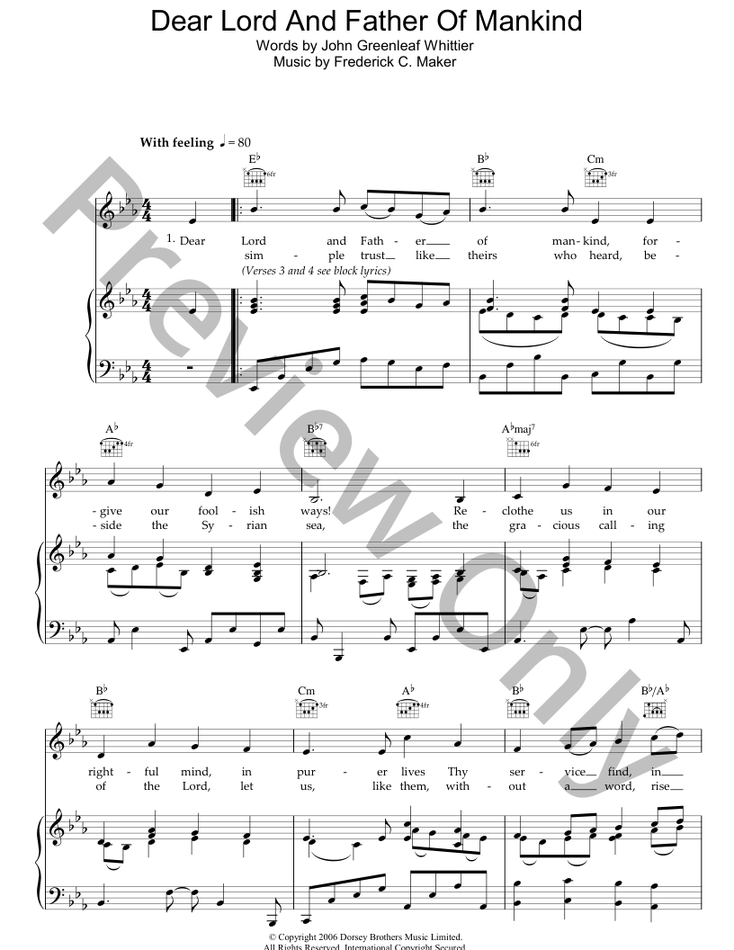 Dear Lord and Father of Mankind | J.W. Pepper