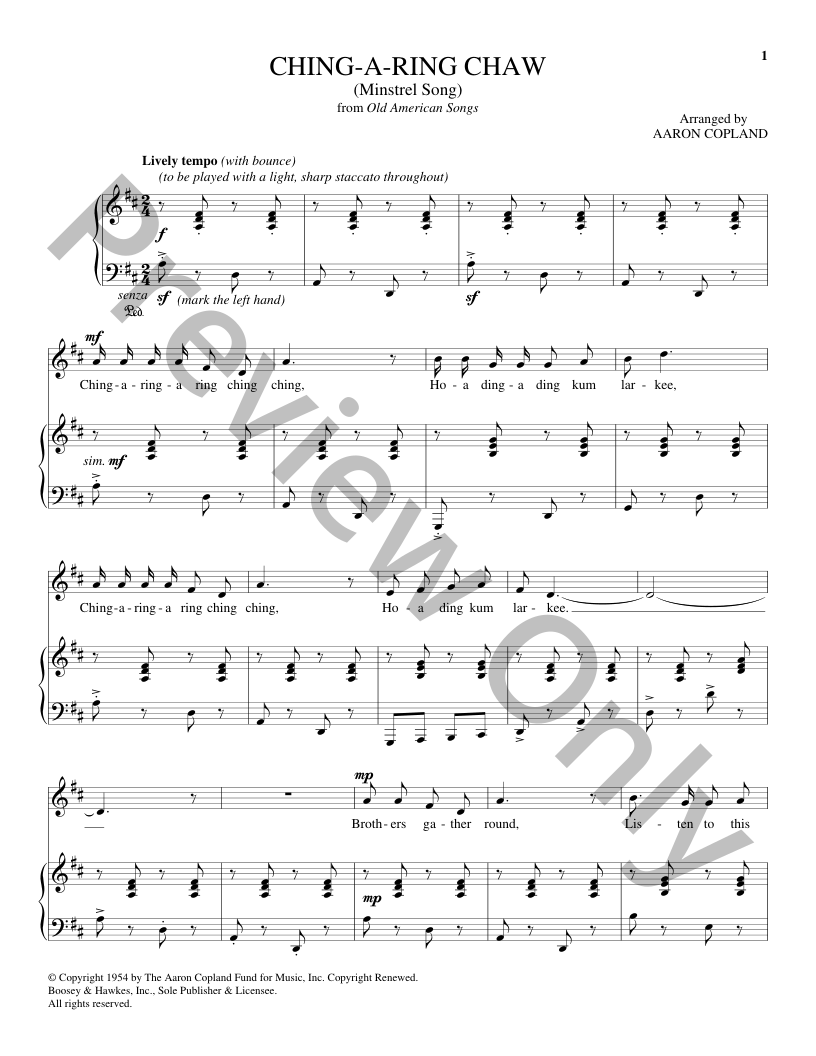 Ching a Ring Chaw | J.W. Pepper