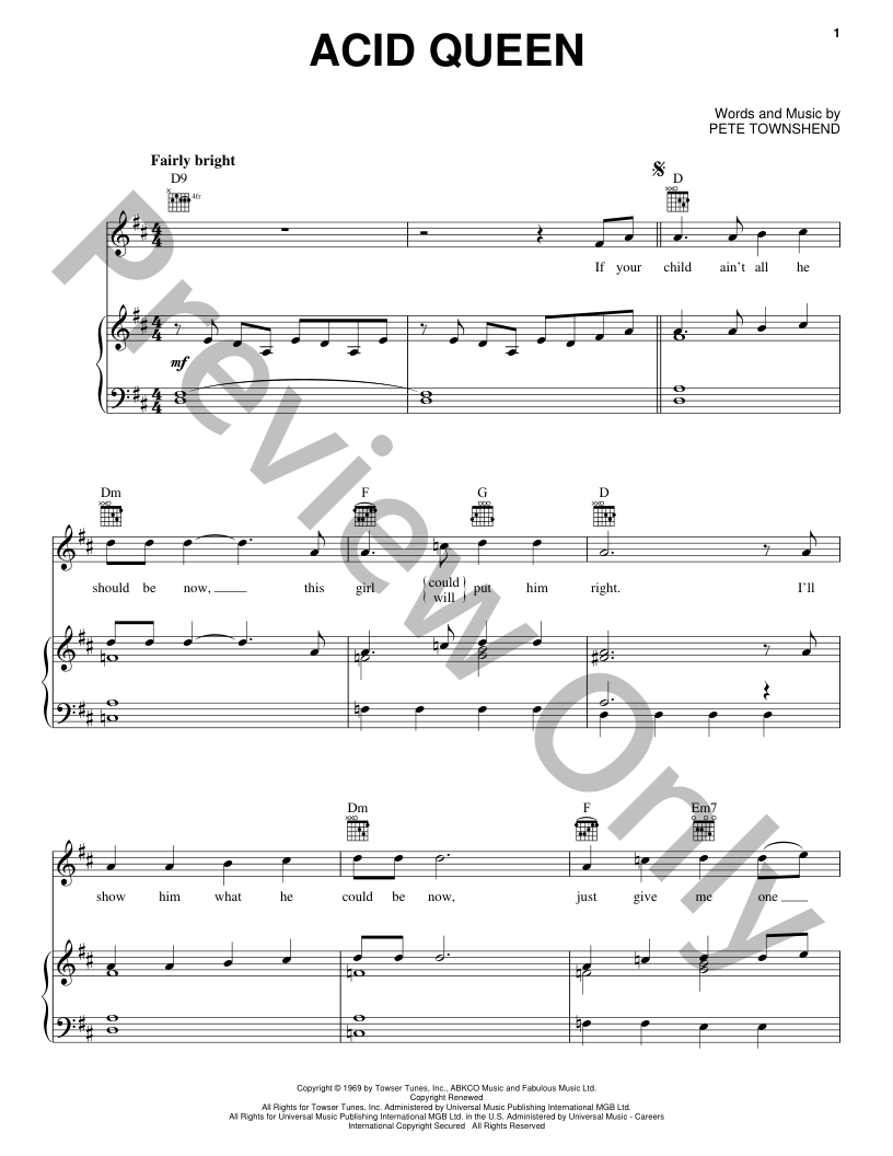 Acid Queen | J.W. Pepper