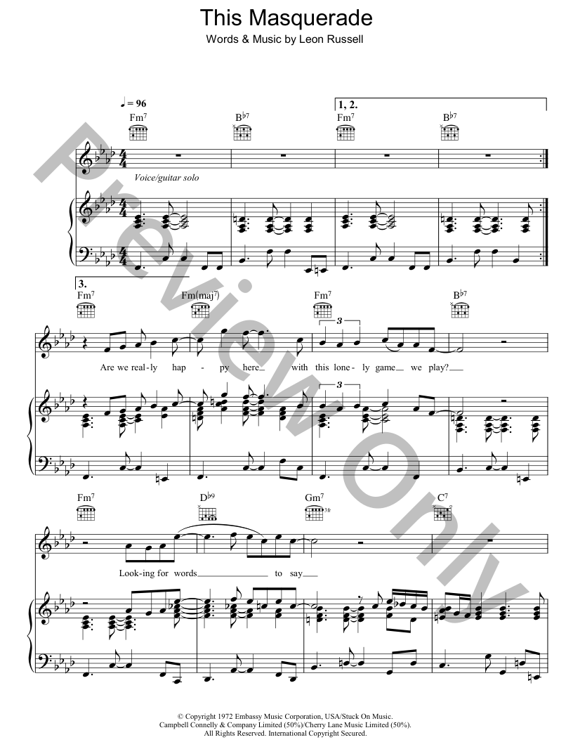 This Masquerade | J.W. Pepper