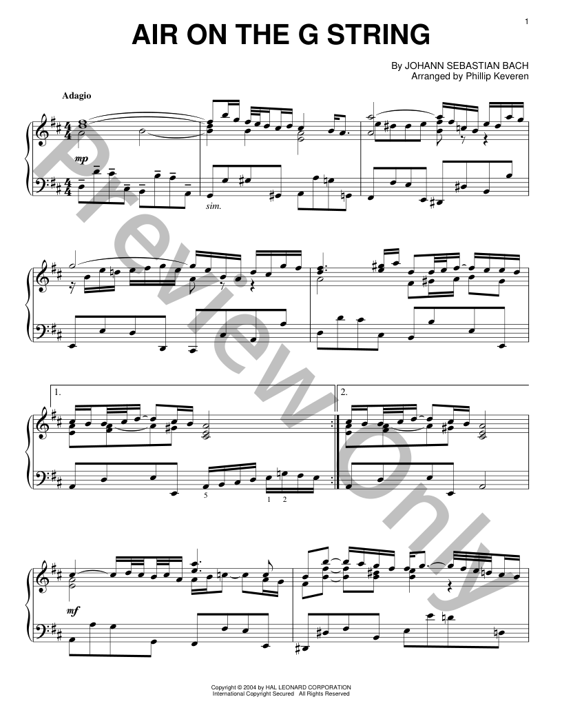 Air on the G String | J.W. Pepper