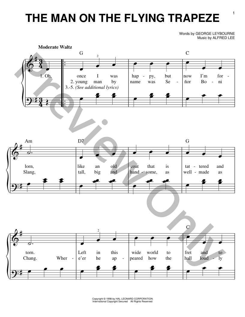 Man on the Flying Trapeze | J.W. Pepper